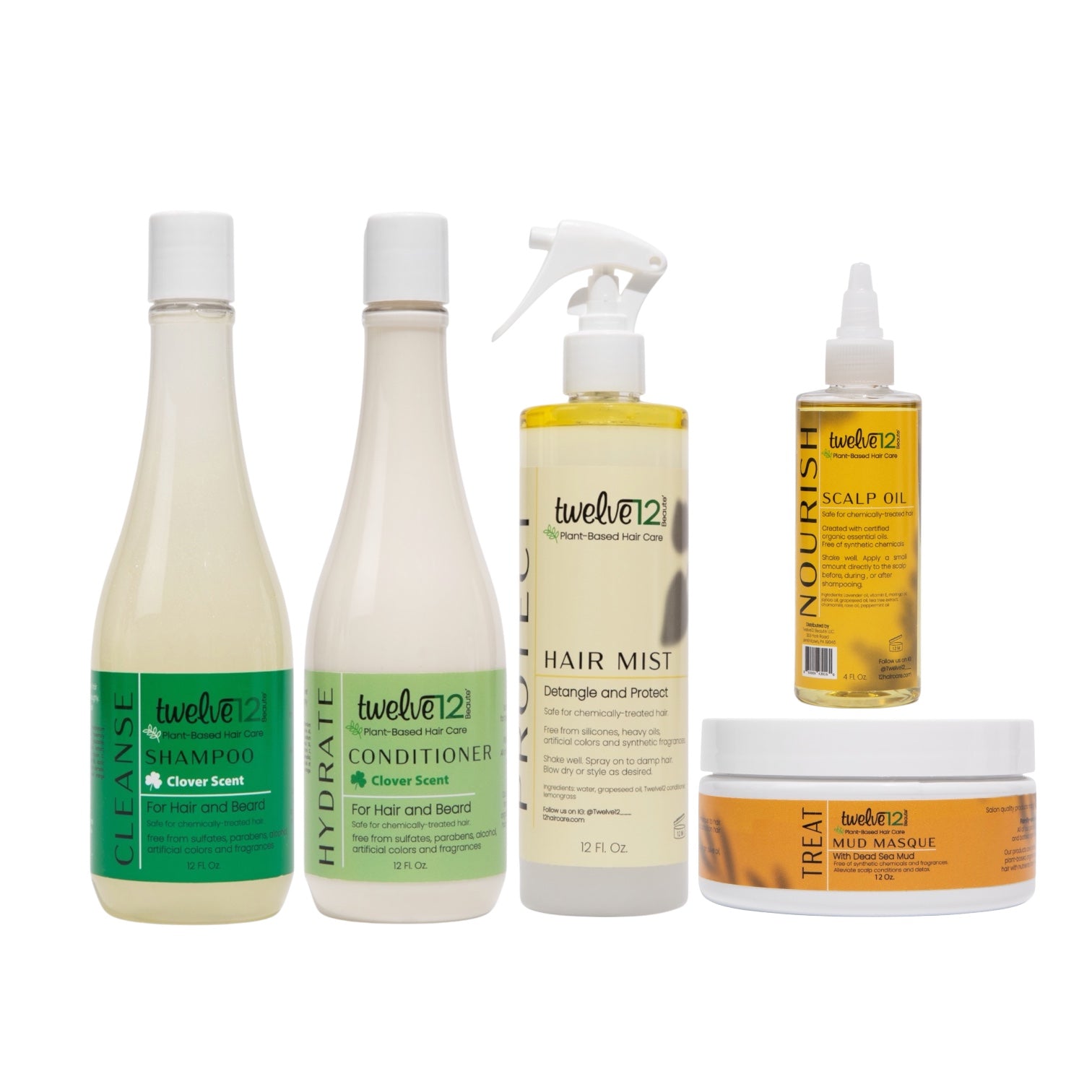 Complete Hair Health Kit Clover Scent (Clarifying) – Twelve12beaute